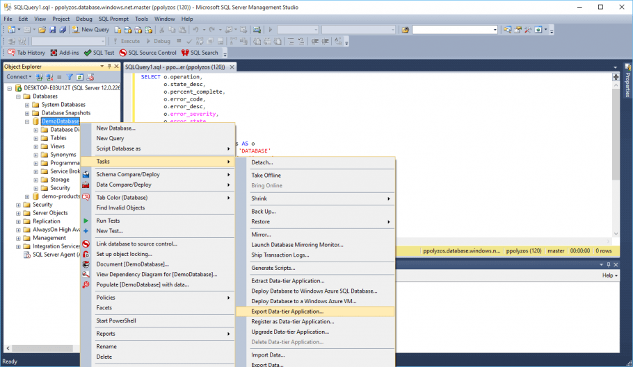 Move Your Sql Databases To Azure Using Bacpac And Azure Portal Paris Polyzos Blog 