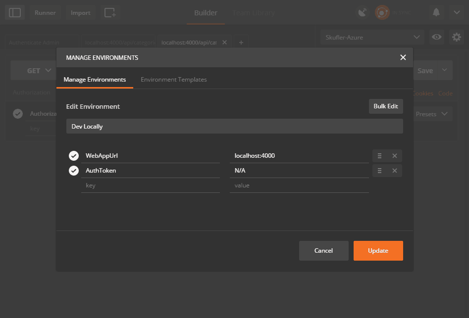 How To Update Environment Variables Based On A Response In Postman