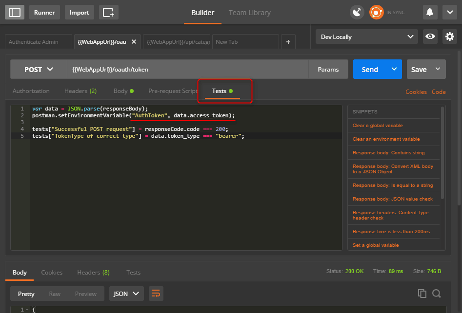 How To Update Environment Variables Based On A Response In Postman 