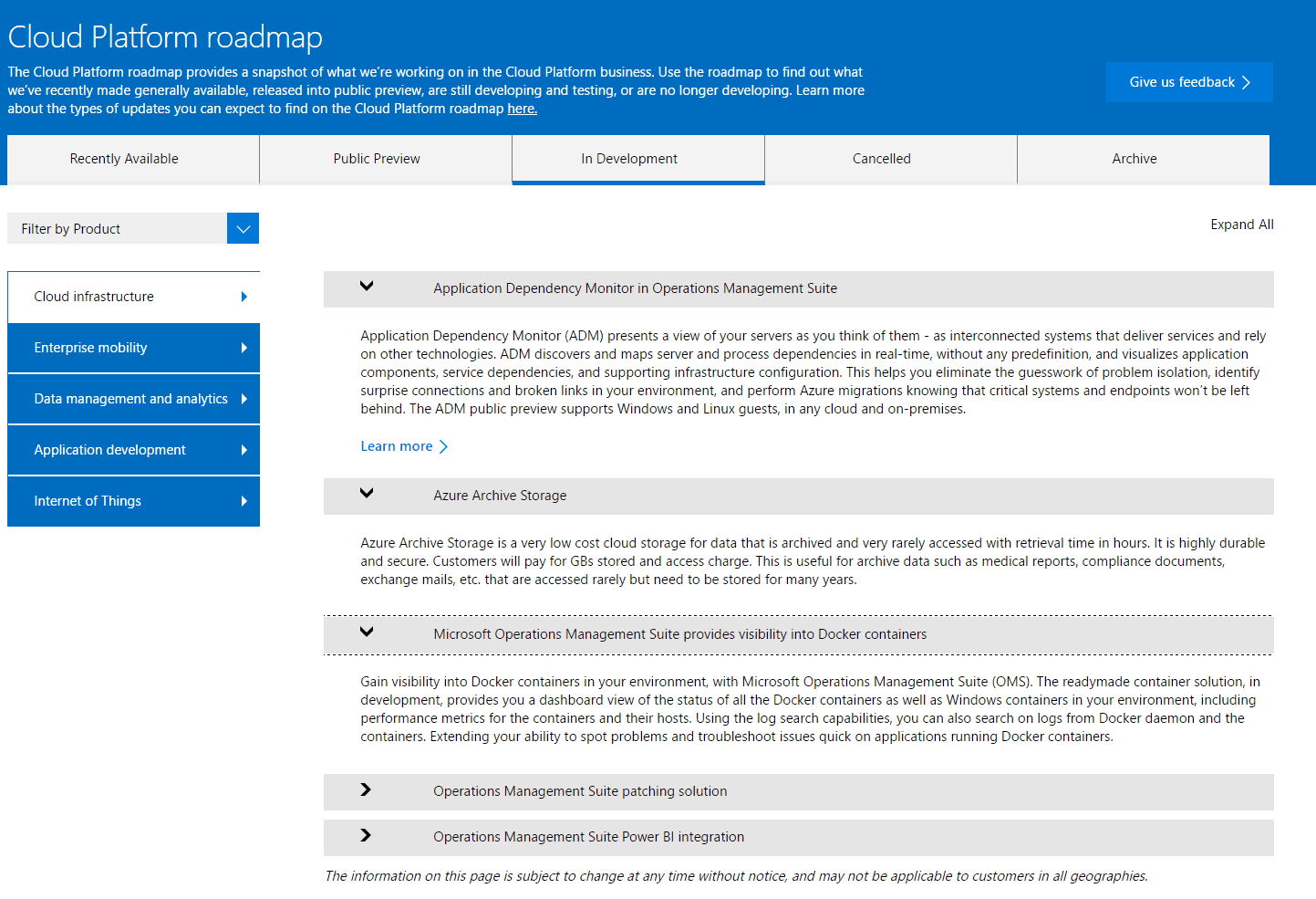 Microsoft Cloud Platform Roadmap – Paris Polyzos' blog